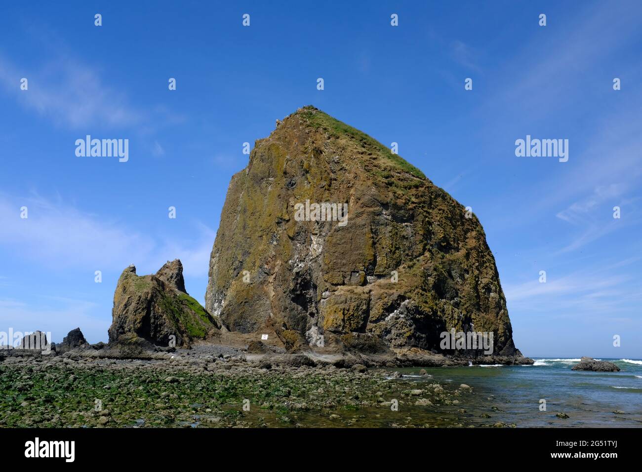 Haystack Rock, Cannon Beach, Oregon, USA Stock Photo - Alamy