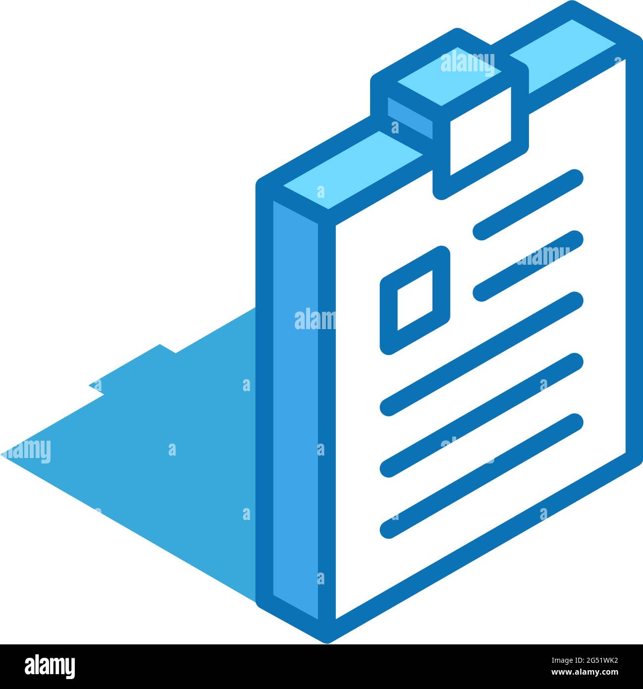 Notepad isometric icon. Tablet, exercise book, notebook 3D line symbol ...