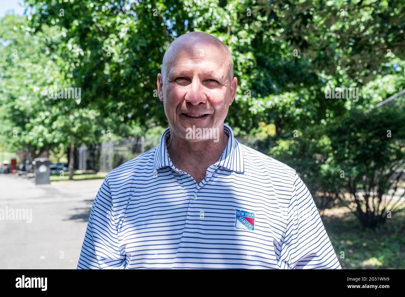 New York, NY - June 24, 2021: Rangers alumni Brian Mullen attends NYC ...