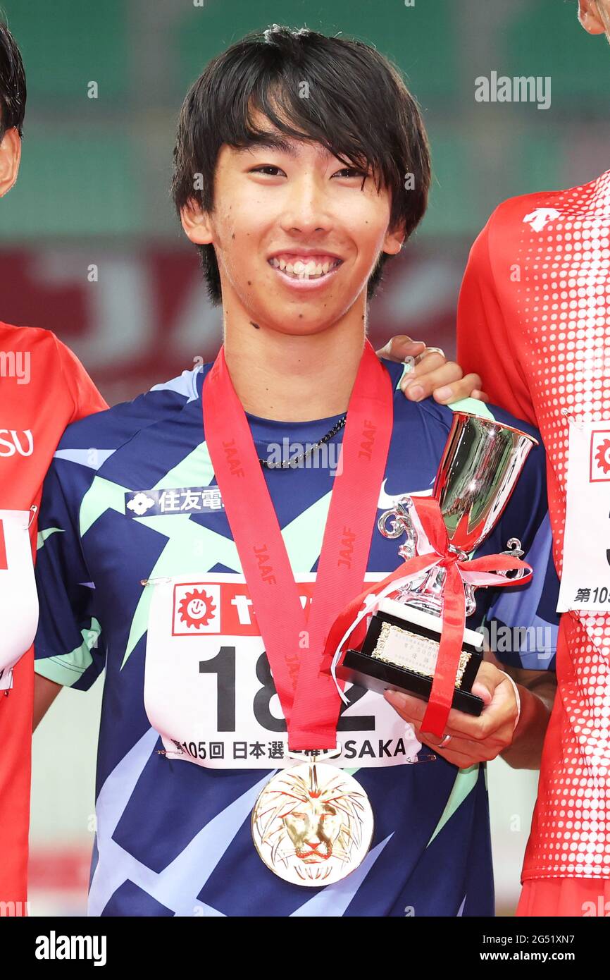 Osaka, Japan. 24th June, 2021. Hyuga Endo Athletics : The 105th Japan ...