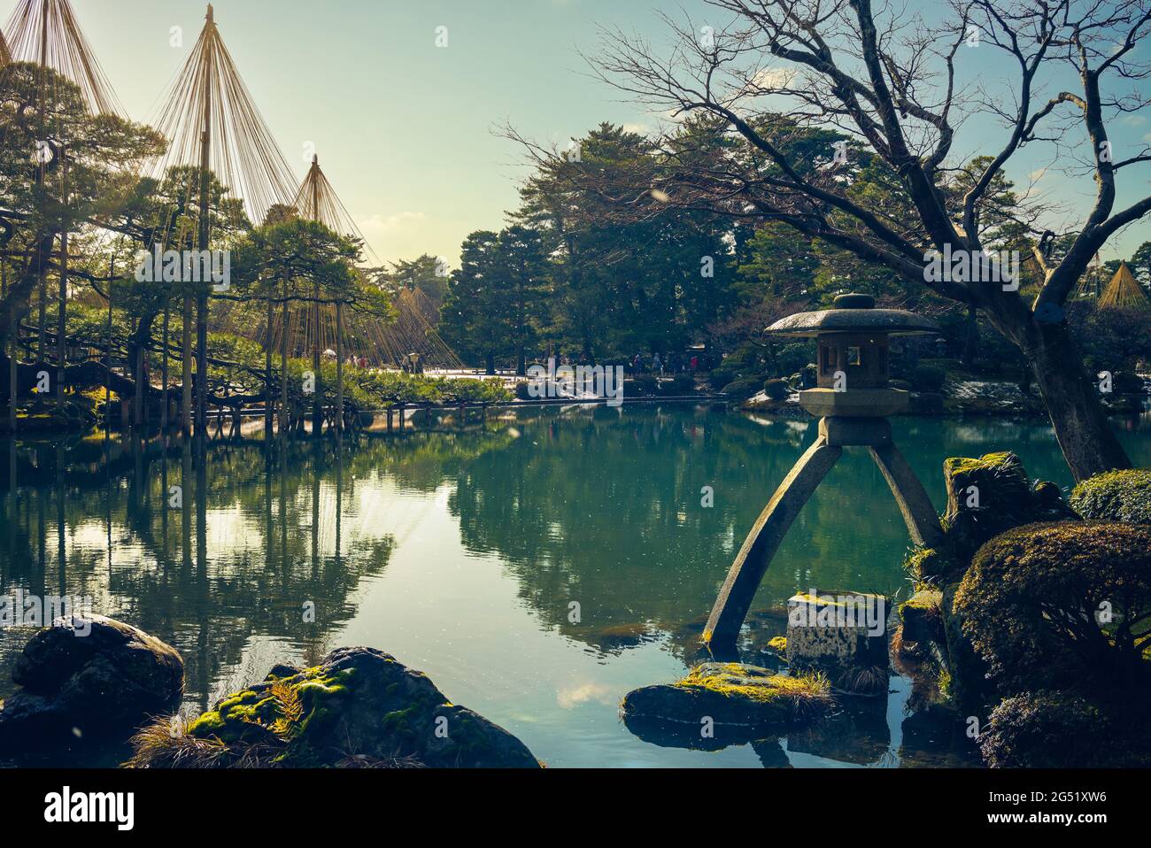 The Kotoji Toro, a two legged stone lantern in kanazawa city, japan ...