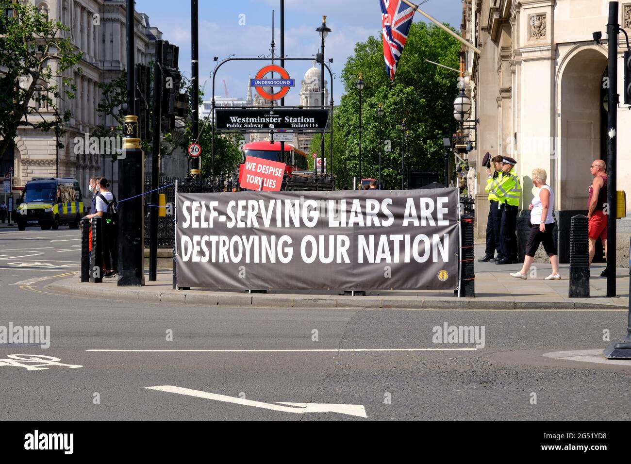 Various slogans hi-res stock photography and images - Alamy