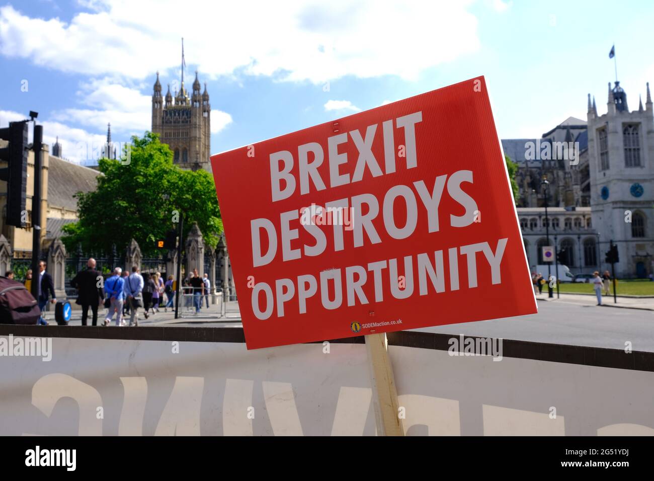 Pro-European Union protesters mark the anniversary of the referendum in ...