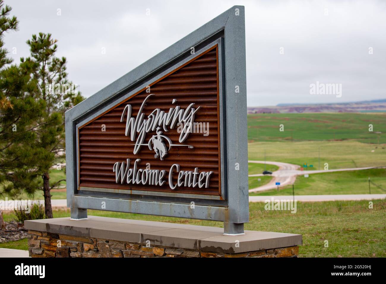 Welcome to wyoming sign hi-res stock photography and images - Alamy