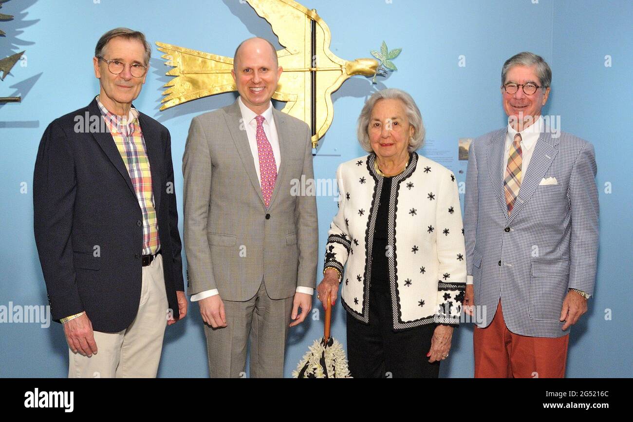 New York, USA. 23rd June, 2021. L-R: Edwin Hild, Jason Busch, Joyce ...