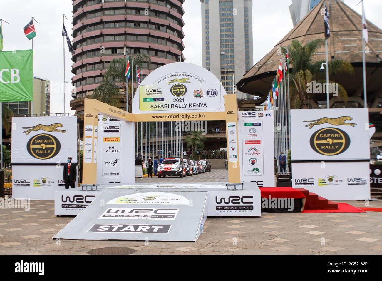 The official flag off stage for the 2021 World Rally Championship (WRC ...