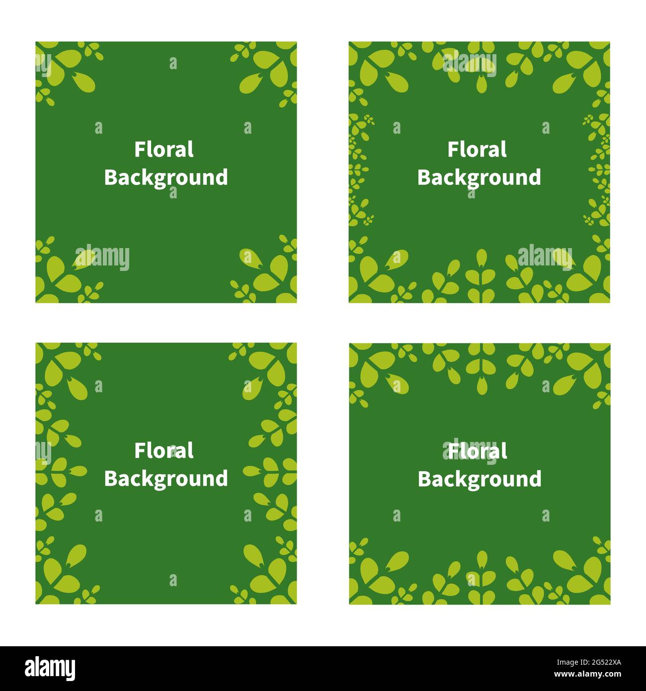 floral background. social media post background. vector illustration ...