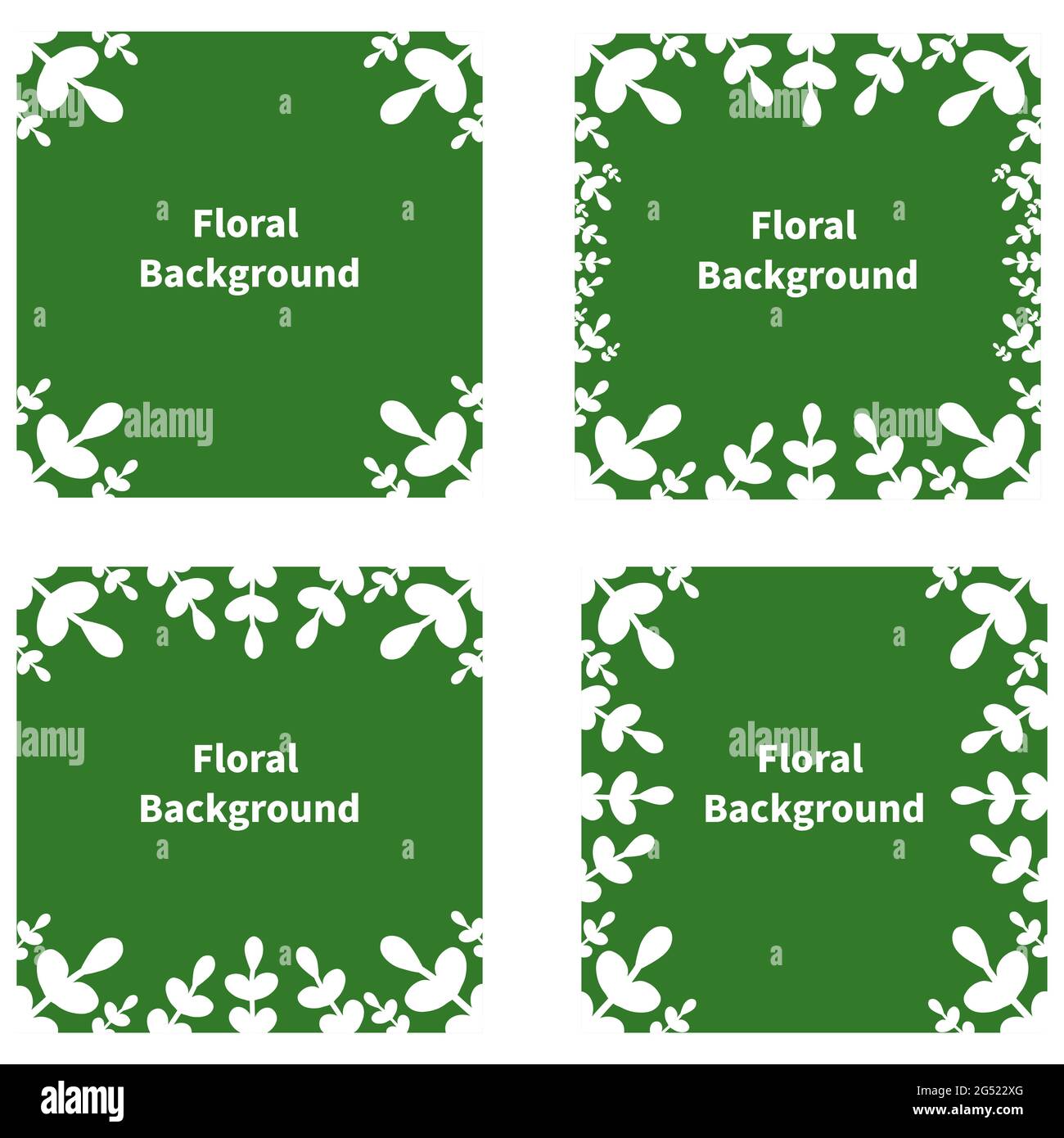 floral background. social media post background. vector illustration ...