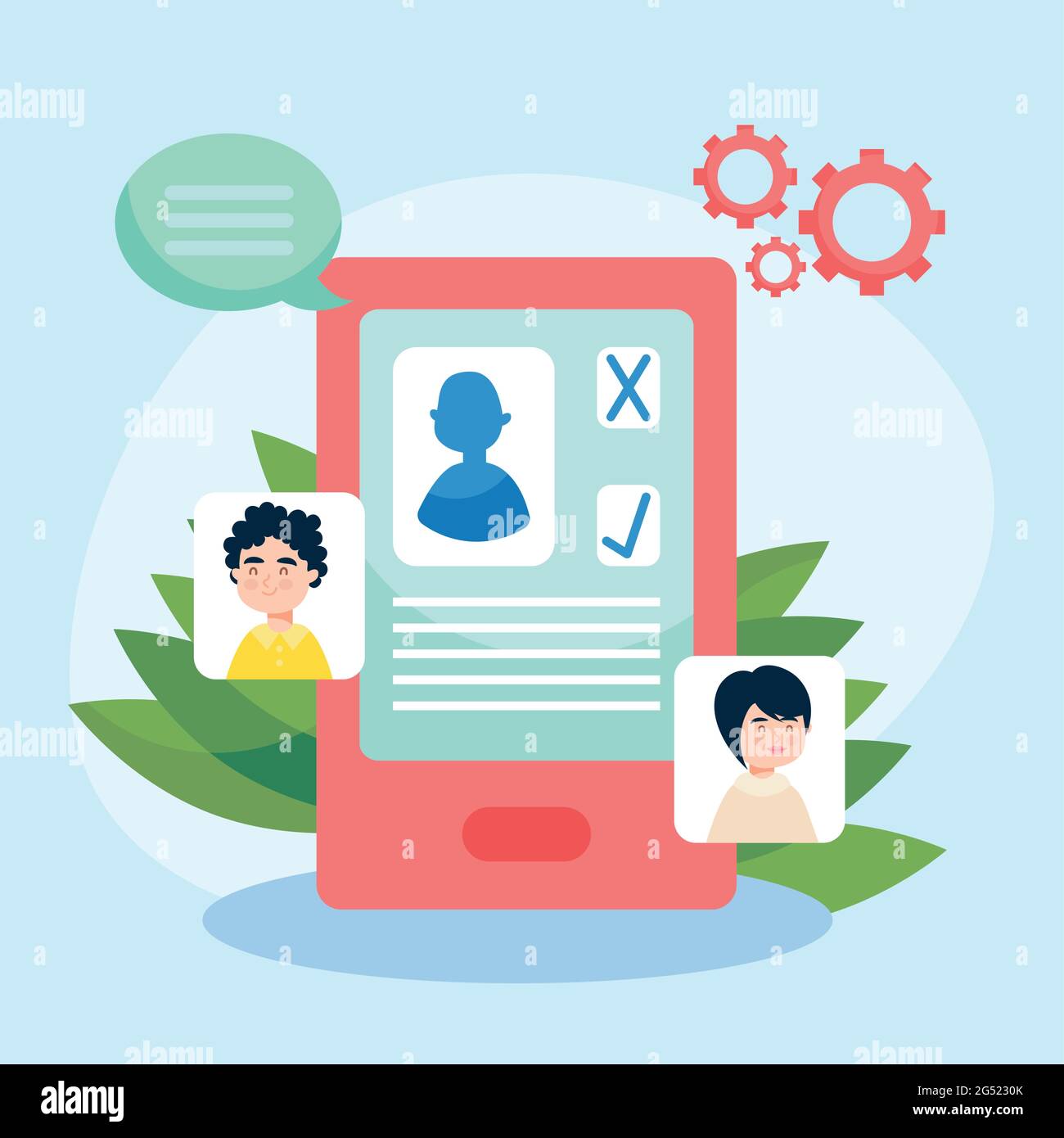 Virtual profiles hi-res stock photography and images - Alamy