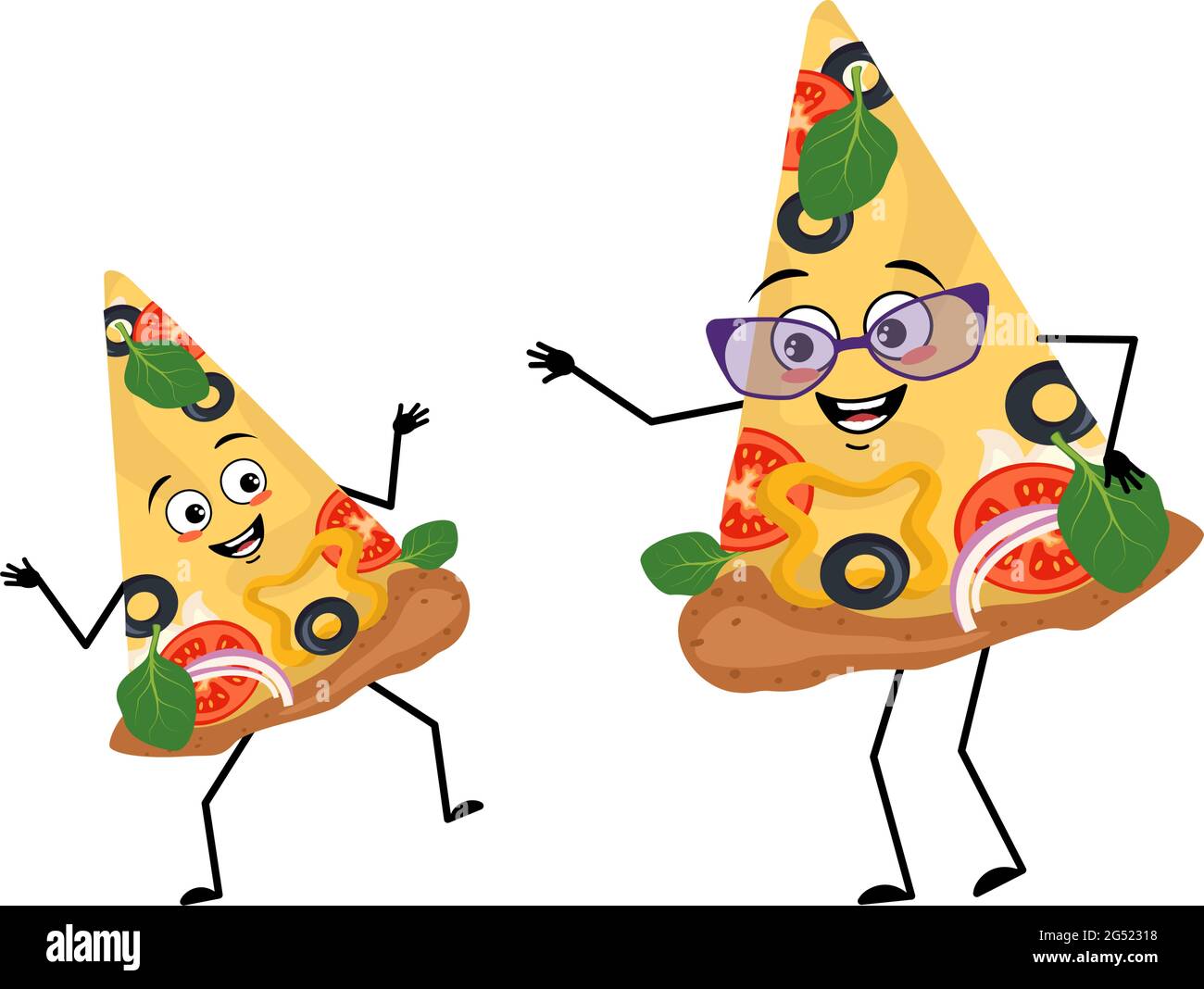 Funny fast food characters Stock Vector Images - Alamy