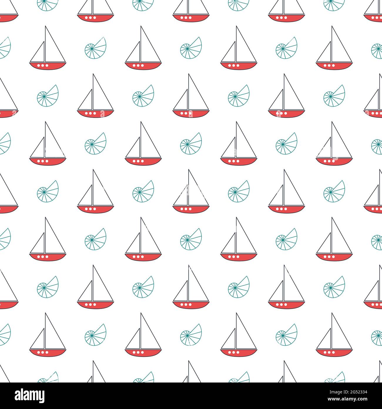 Boat sails pattern Cut Out Stock Images & Pictures - Alamy