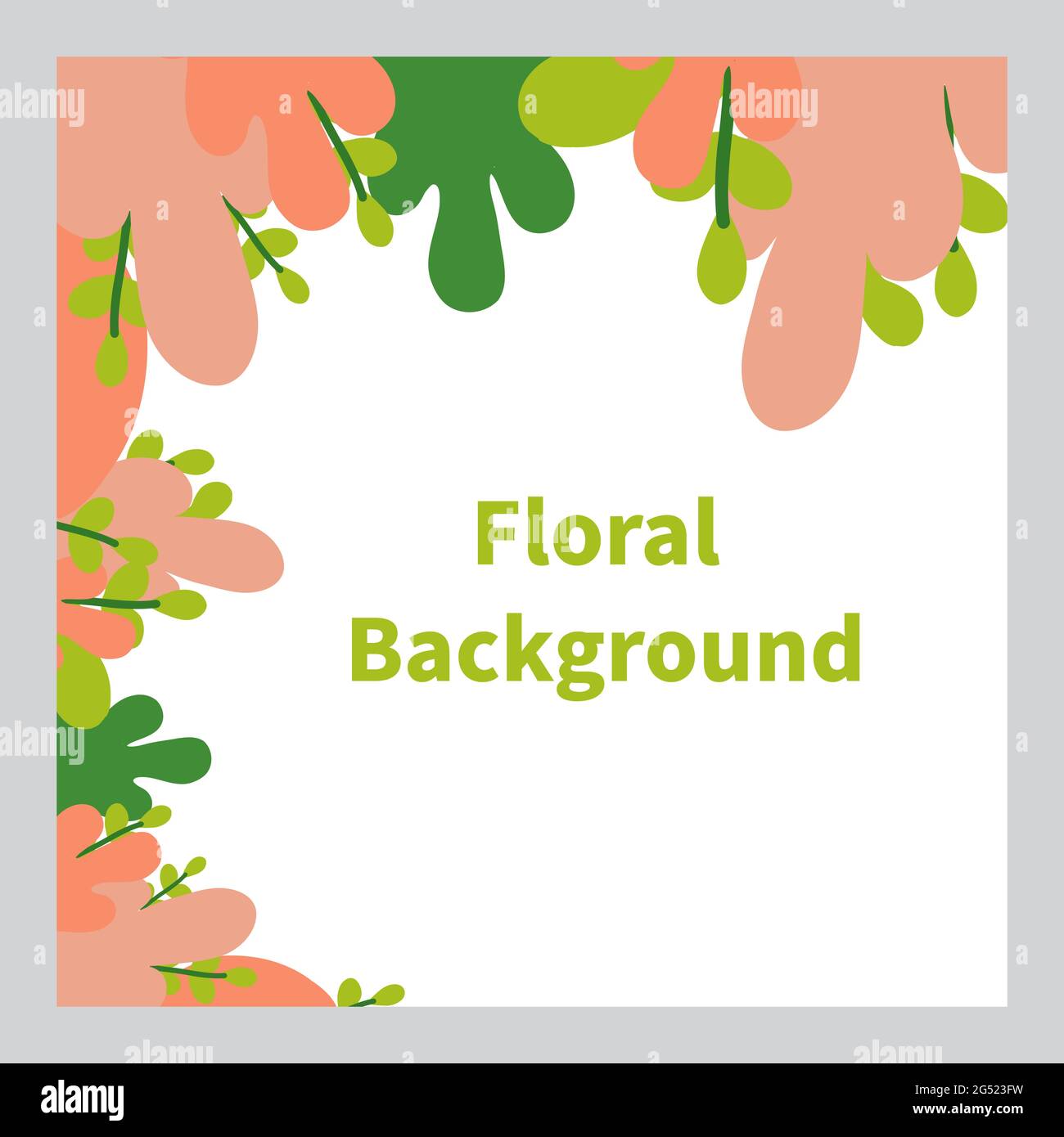 floral background. social media post background. vector illustration ...