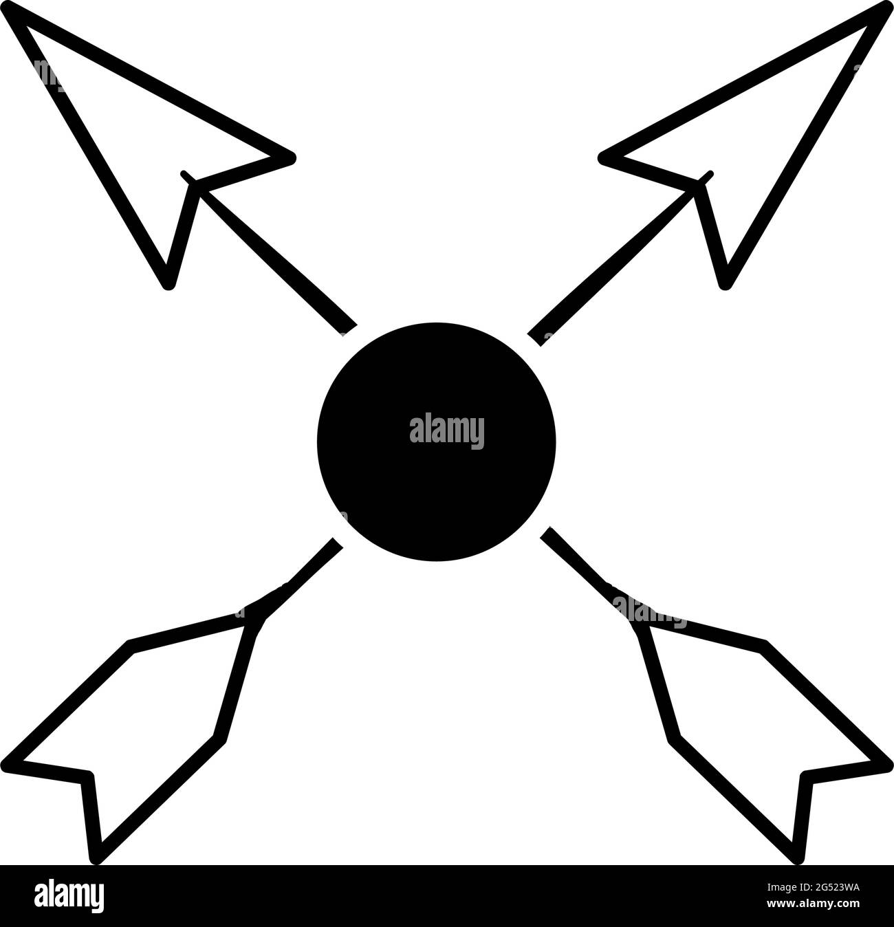 Crossed Arrow High Resolution Stock Photography and Images - Alamy