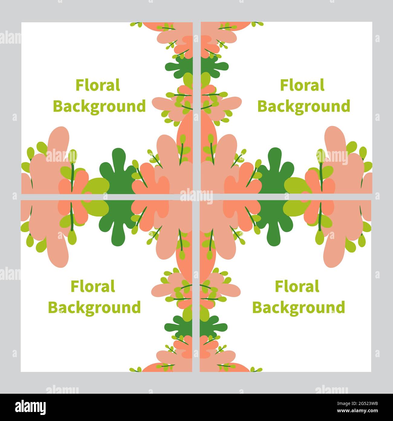 floral background. social media post background. vector illustration ...