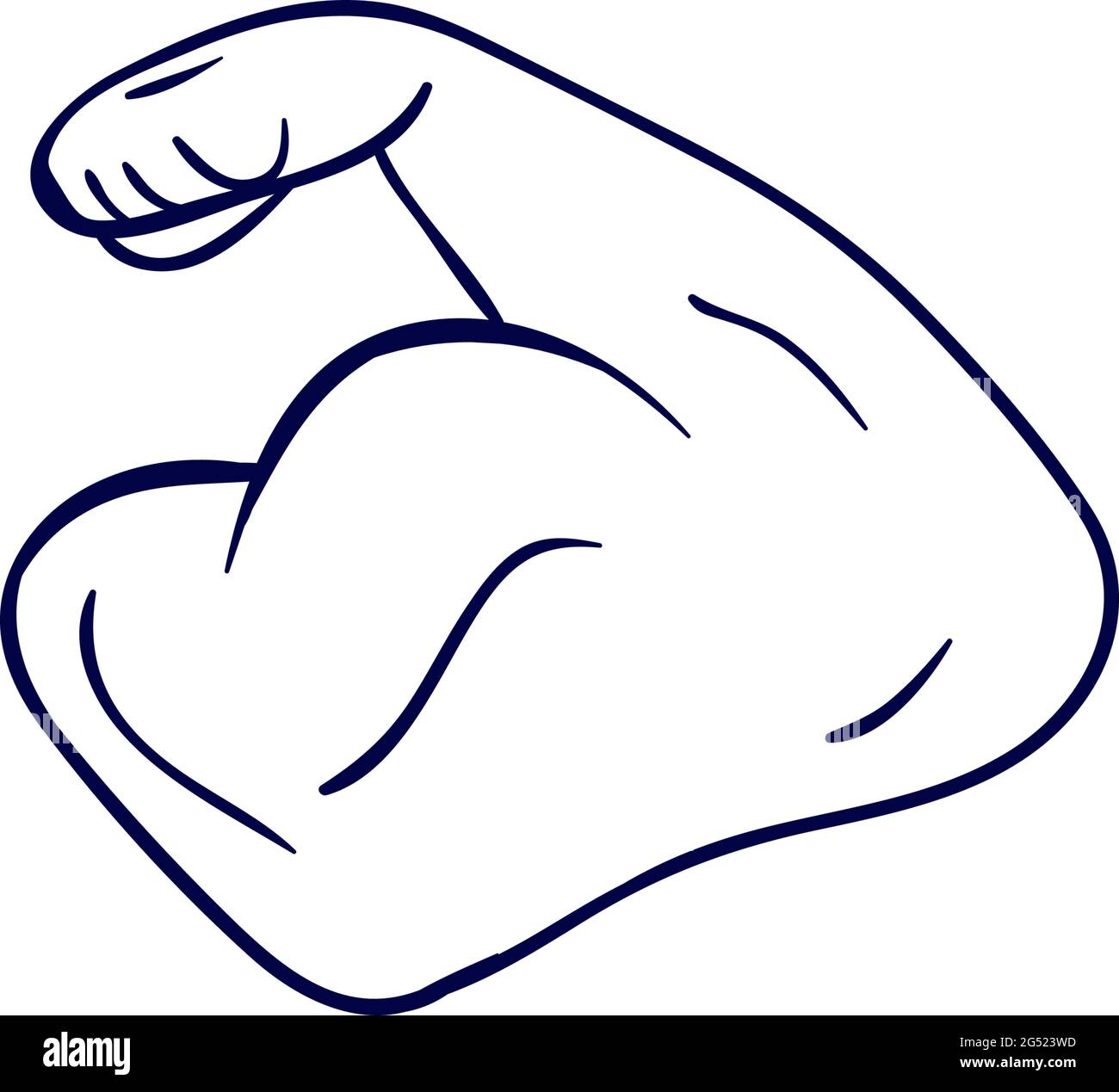 Biceps vector vectors hi-res stock photography and images - Alamy