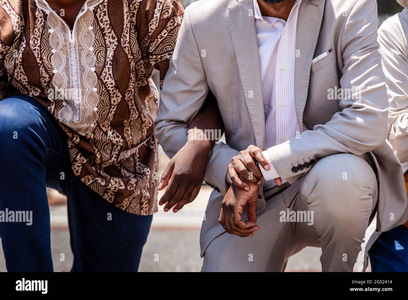 Linked arms protest hi-res stock photography and images - Alamy