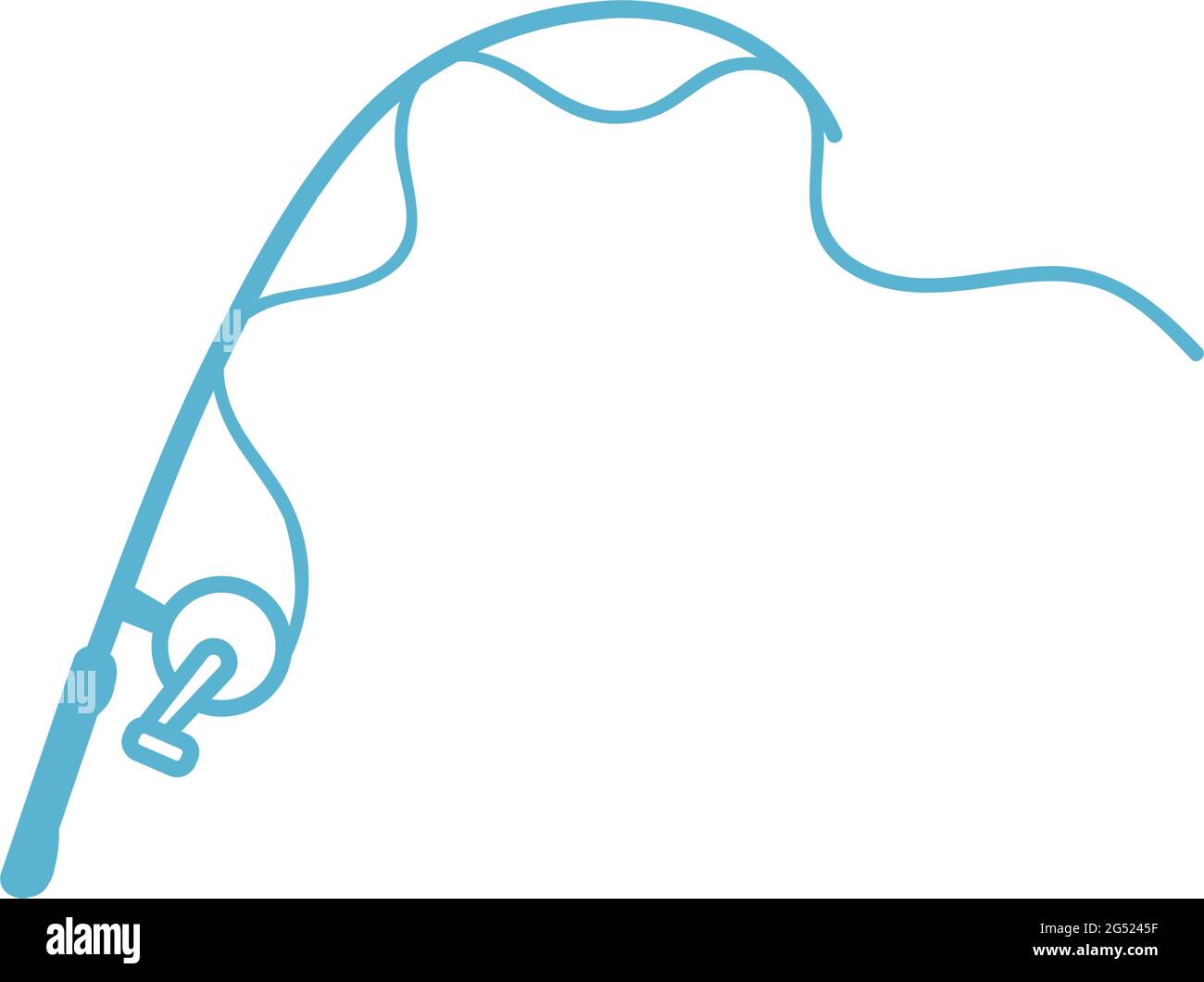 Spinning reel vector vectors hi-res stock photography and images - Alamy