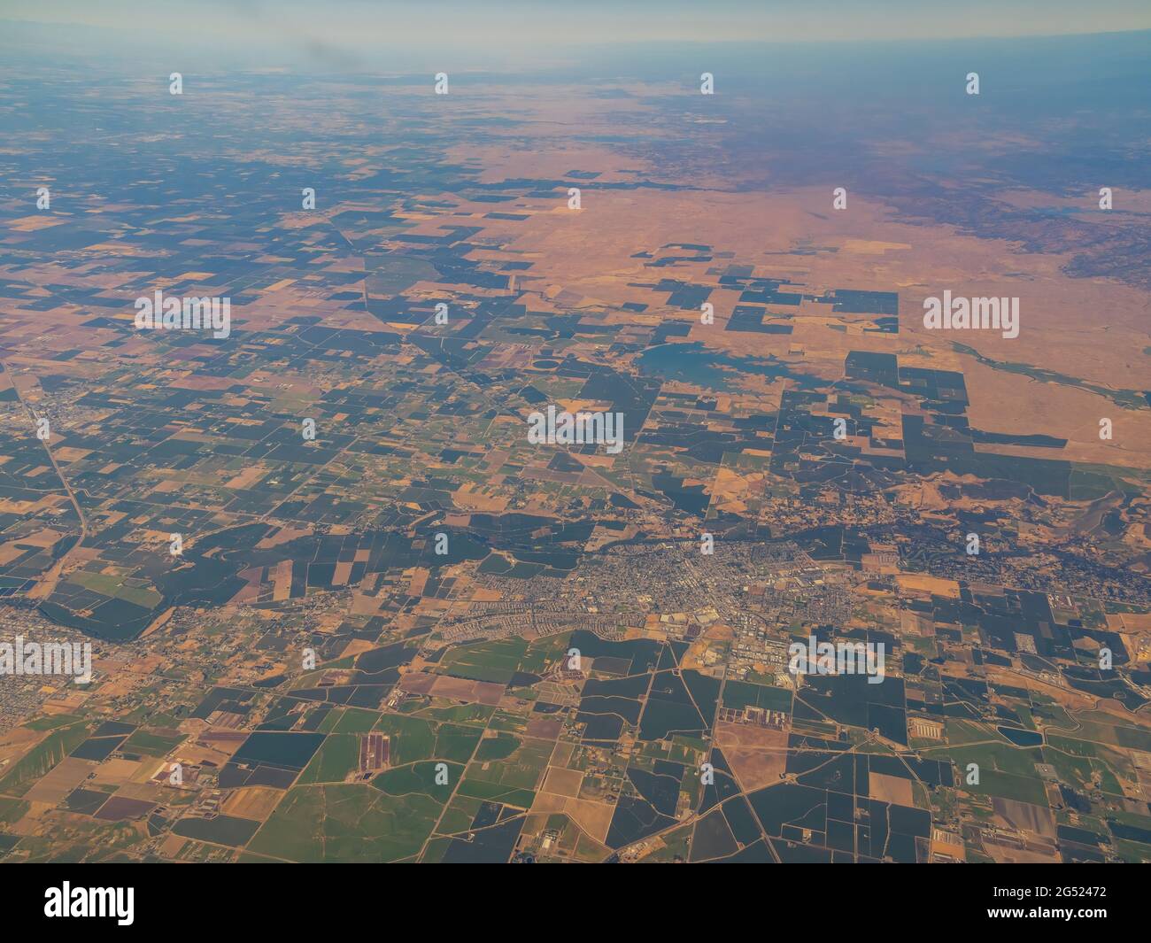 Aerial view of the Oakdale city at California Stock Photo - Alamy