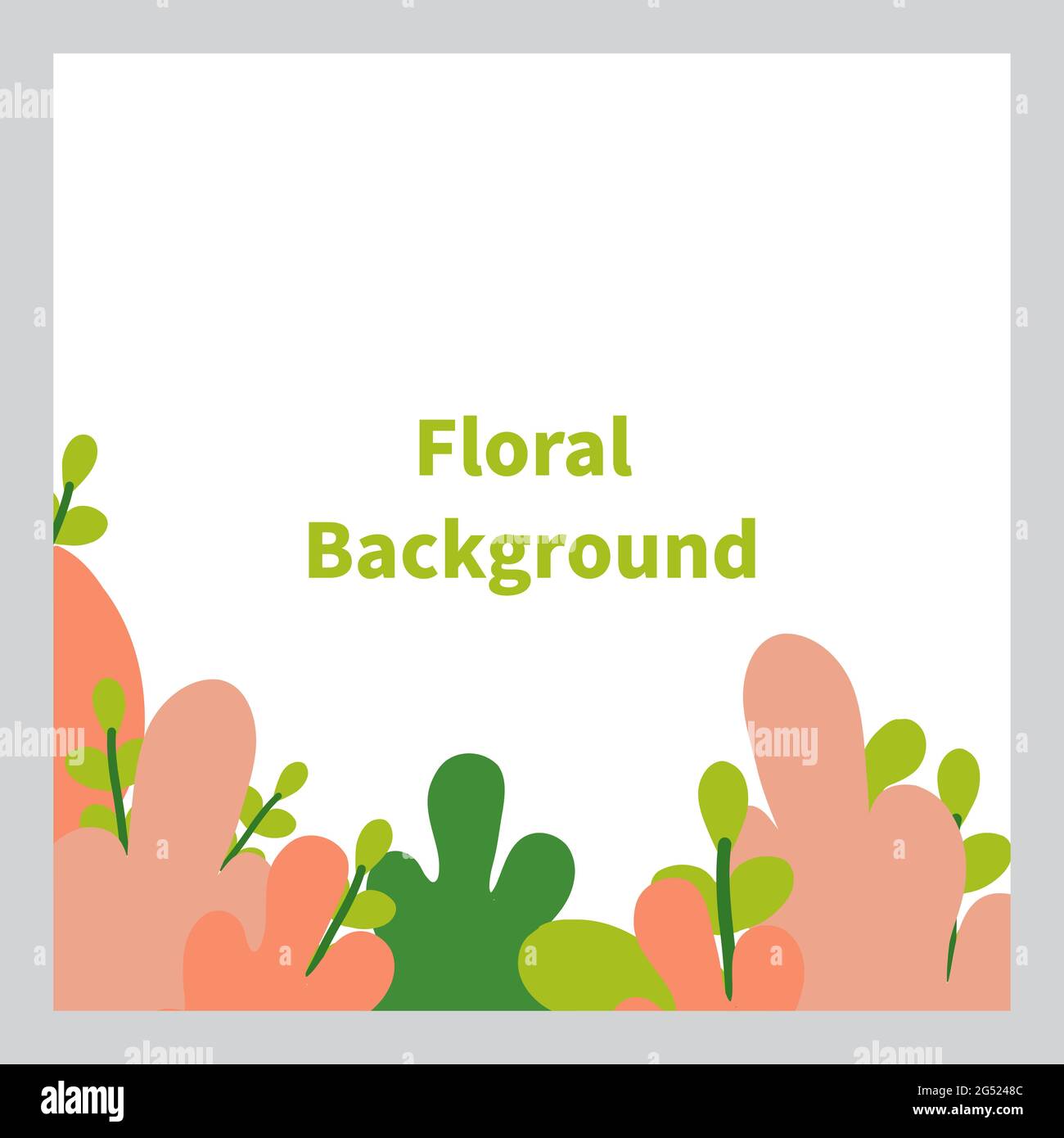 floral background. social media post background. vector illustration ...