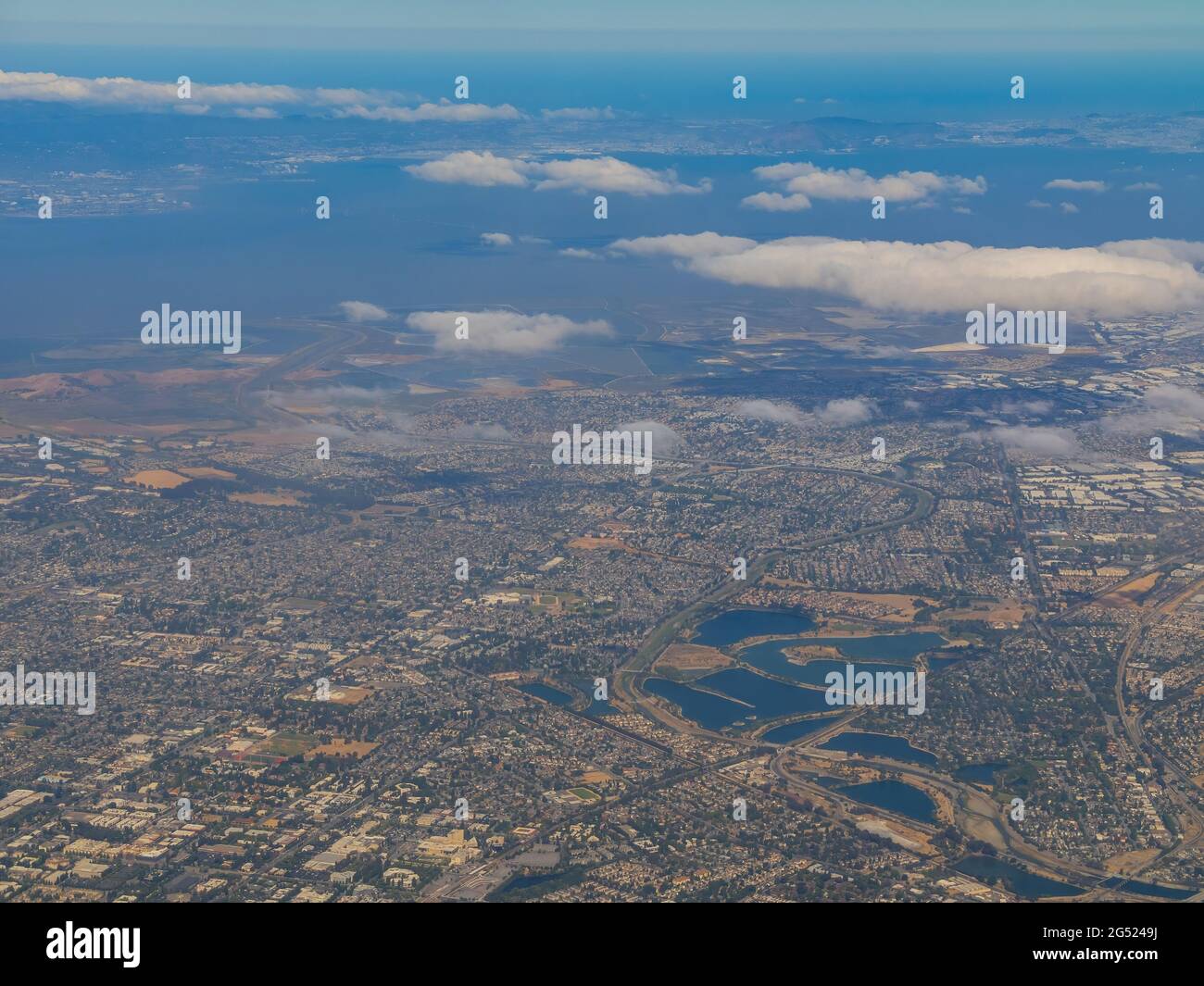 Aerial view of the Fremont city at California Stock Photo - Alamy