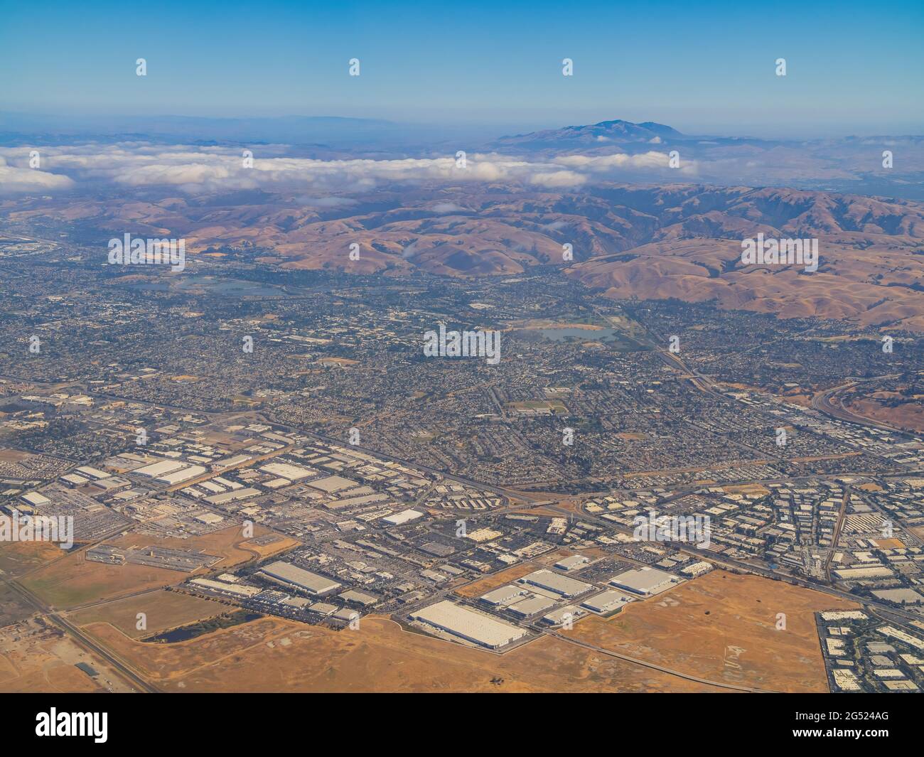 Aerial view of the Fremont city at California Stock Photo - Alamy