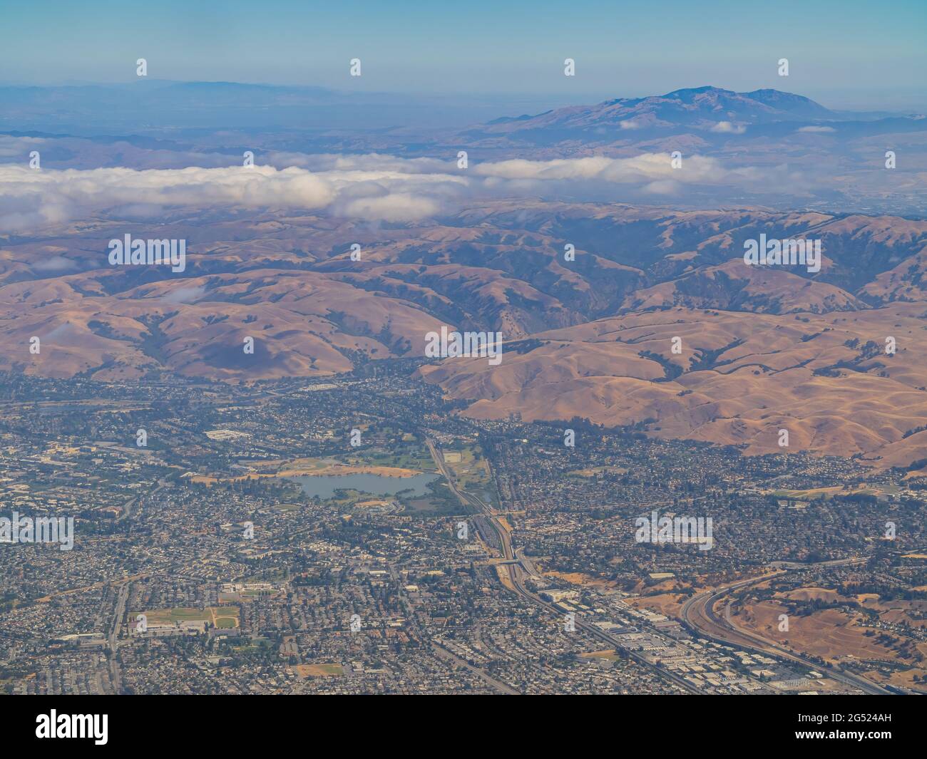 Aerial view of the Fremont city at California Stock Photo - Alamy