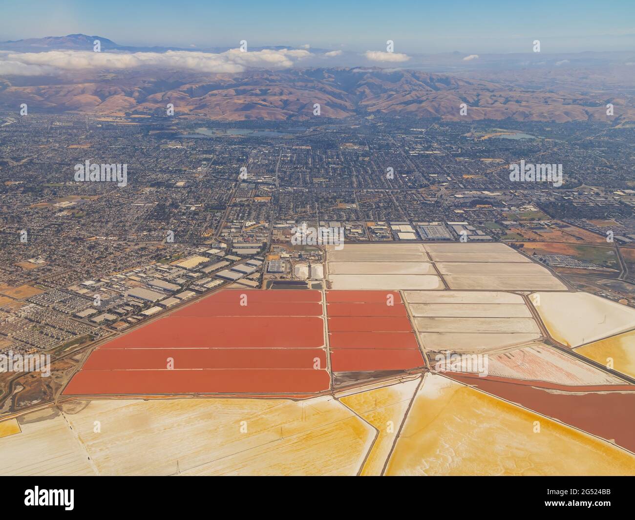 Aerial view of the Don Edwards San Francisco Bay National Wildlife ...