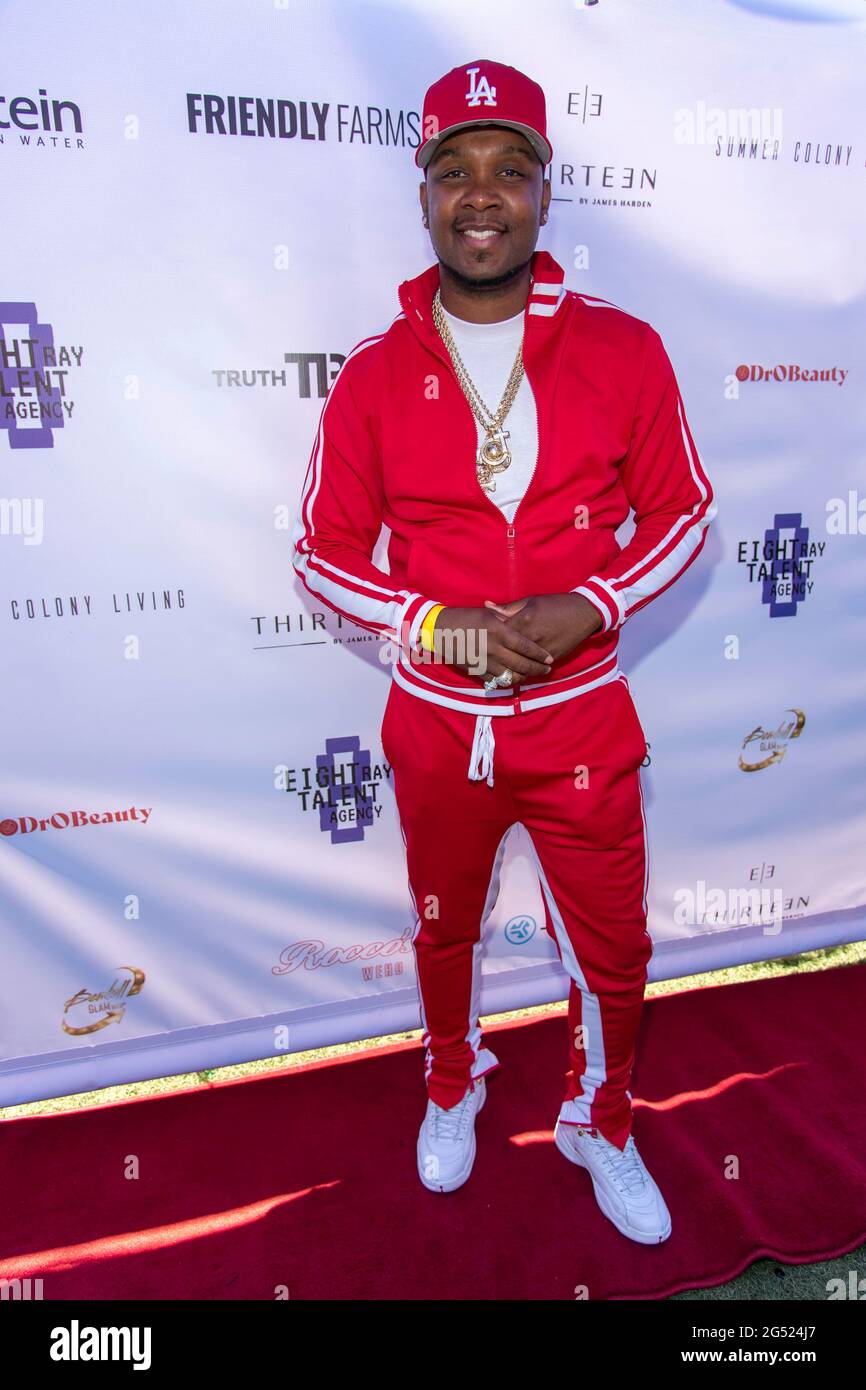 West Hollywood, USA. 24th June, 2021. Yung Muusik attends 1st Pre-BET ...