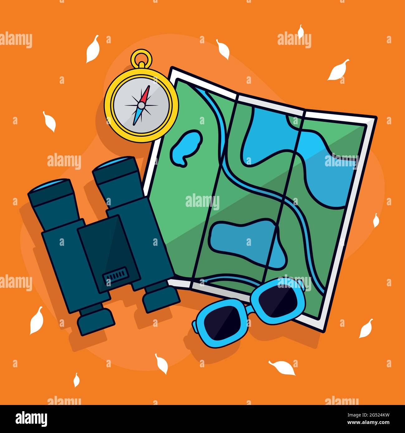 travel map with trip icon set Stock Vector Image & Art - Alamy