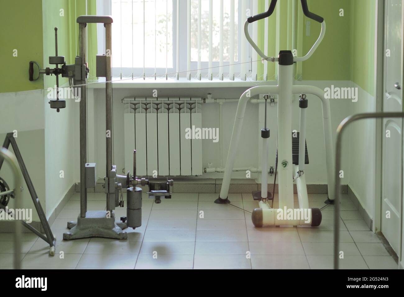 Medical and sports hall for rehabilitation with equipment and ...