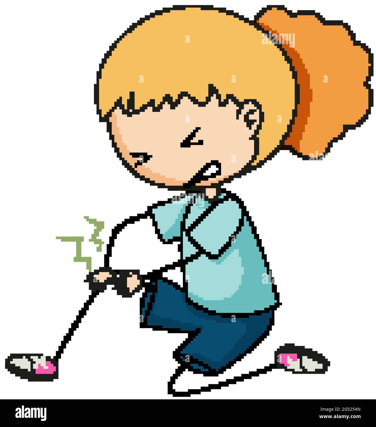 Painful hands woman Stock Vector Images - Alamy