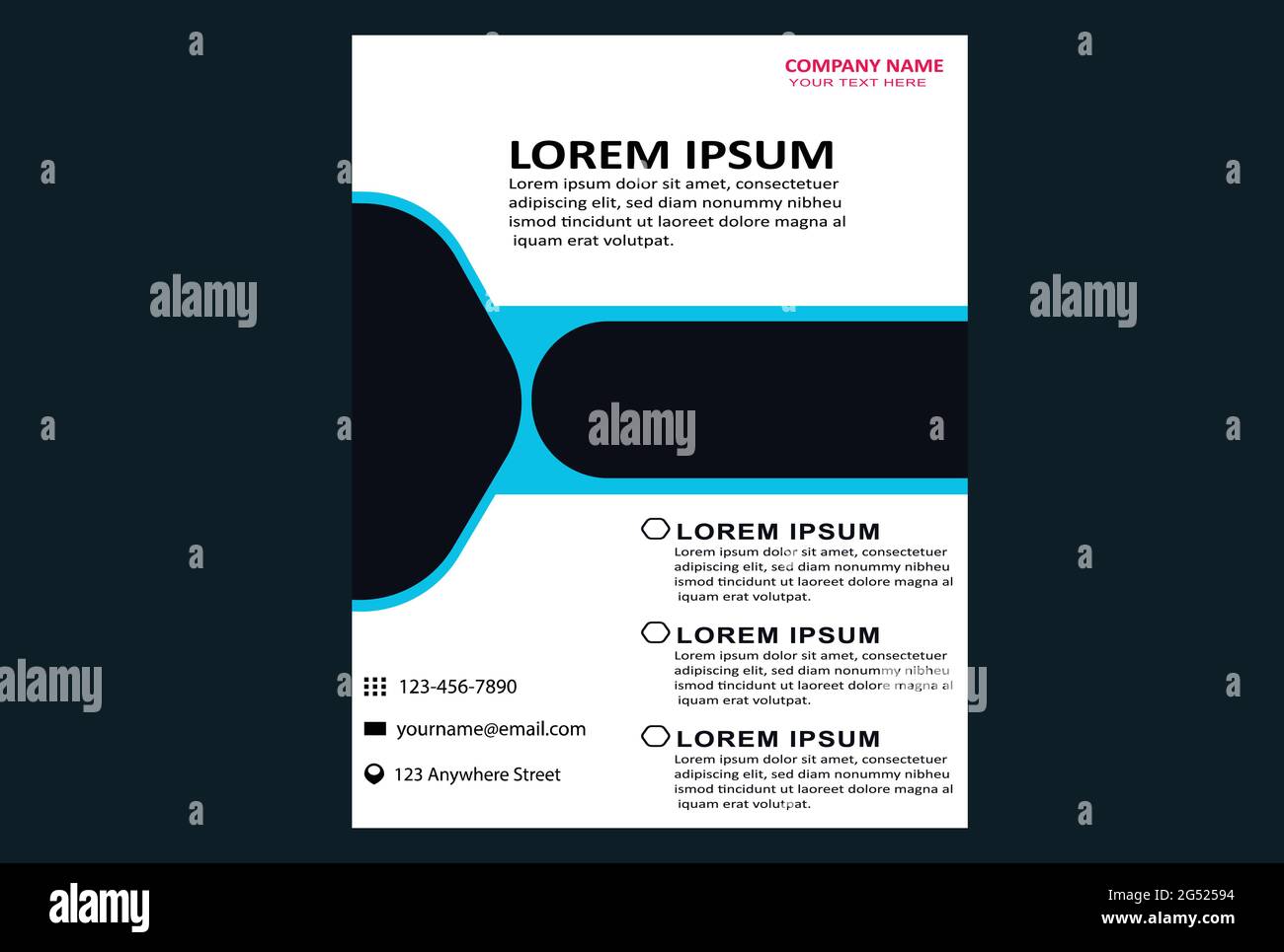 Complex business flyer concept for design Stock Vector Image & Art - Alamy