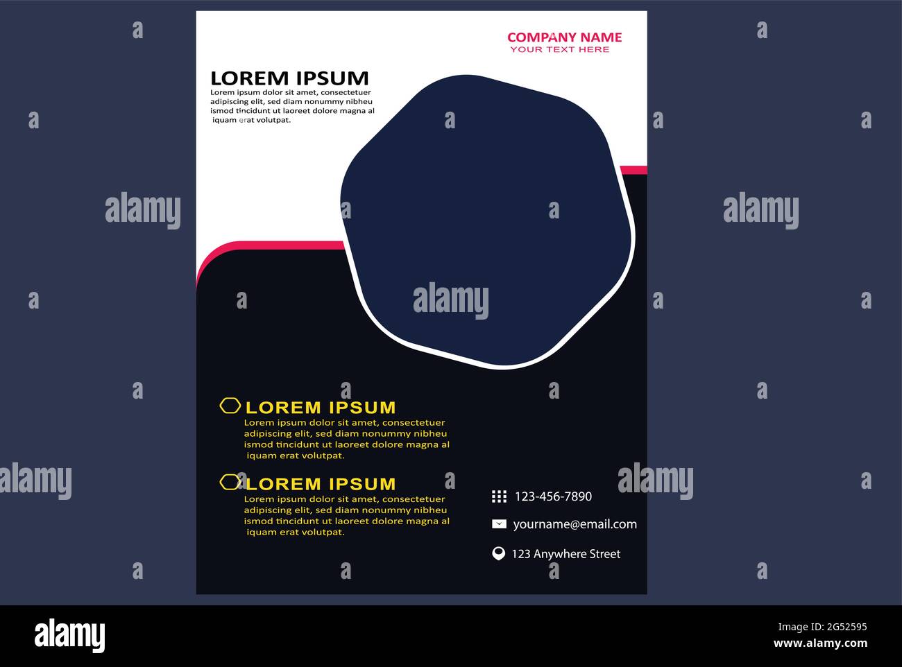 Complex business flyer concept for design Stock Vector Image & Art - Alamy