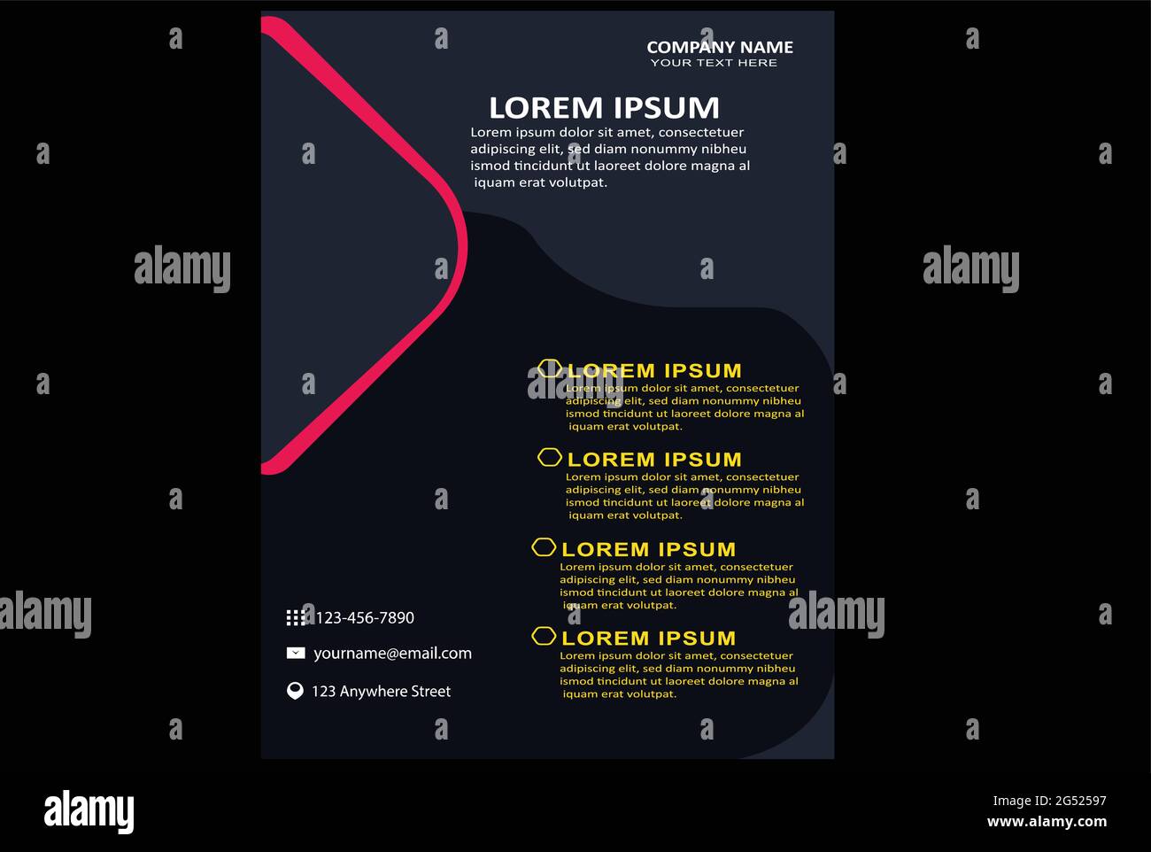 Concept of flyer hi-res stock photography and images - Alamy