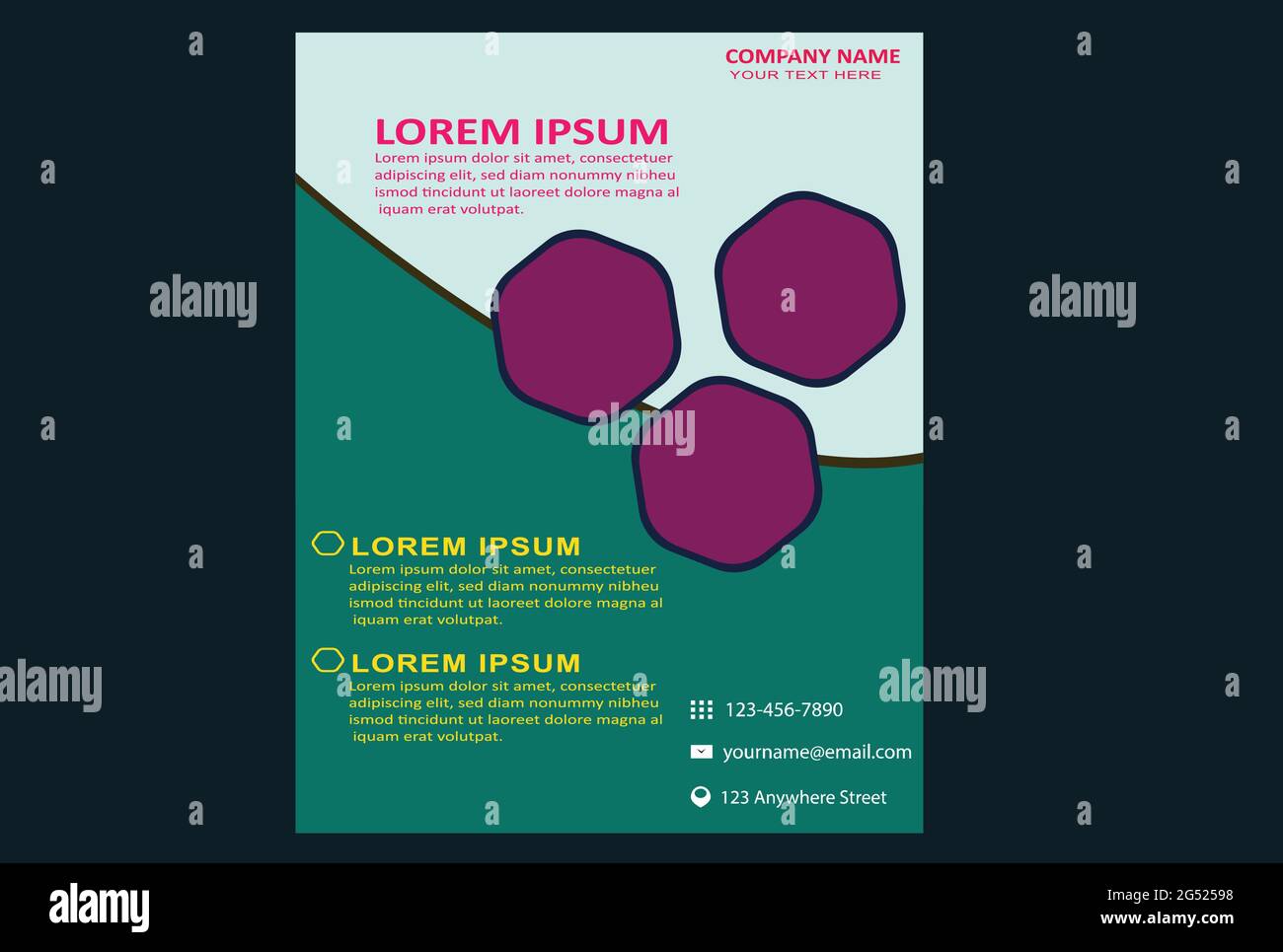 Complex business flyer concept for design Stock Vector Image & Art - Alamy