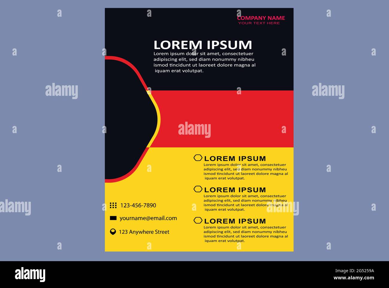 Concept of flyer hi-res stock photography and images - Alamy