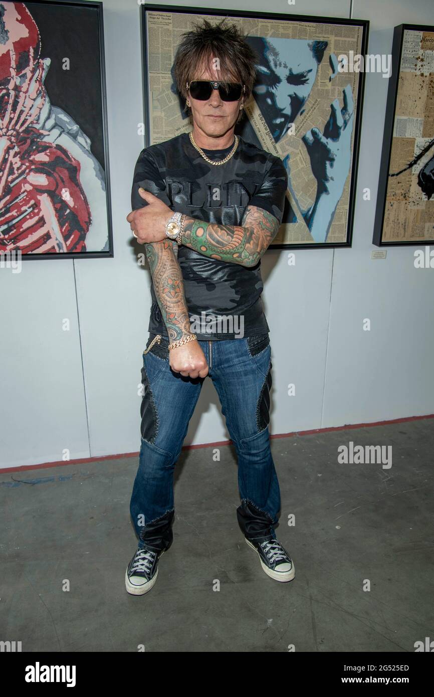 Beverly Hills, USA. June 24, 2021: British guitarist Billy Morrison ...