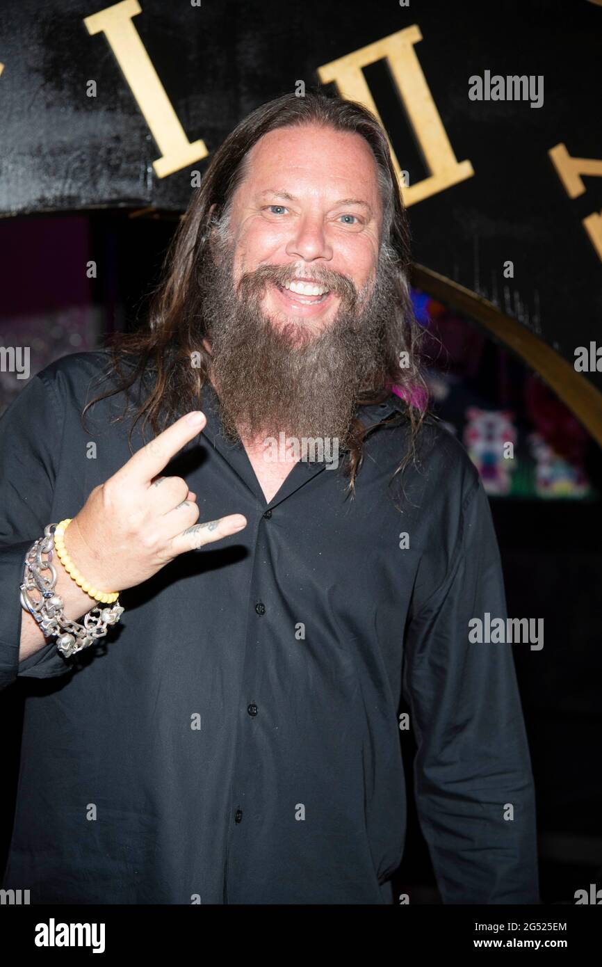 Beverly Hills, USA. June 24, 2021: Graffiti artist RISK attends Julien ...