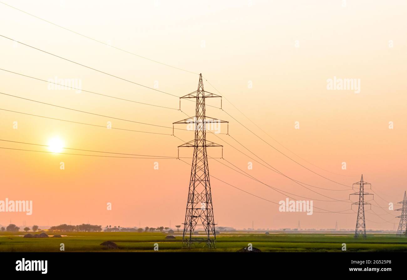 High tension electrification tower hi-res stock photography and images ...