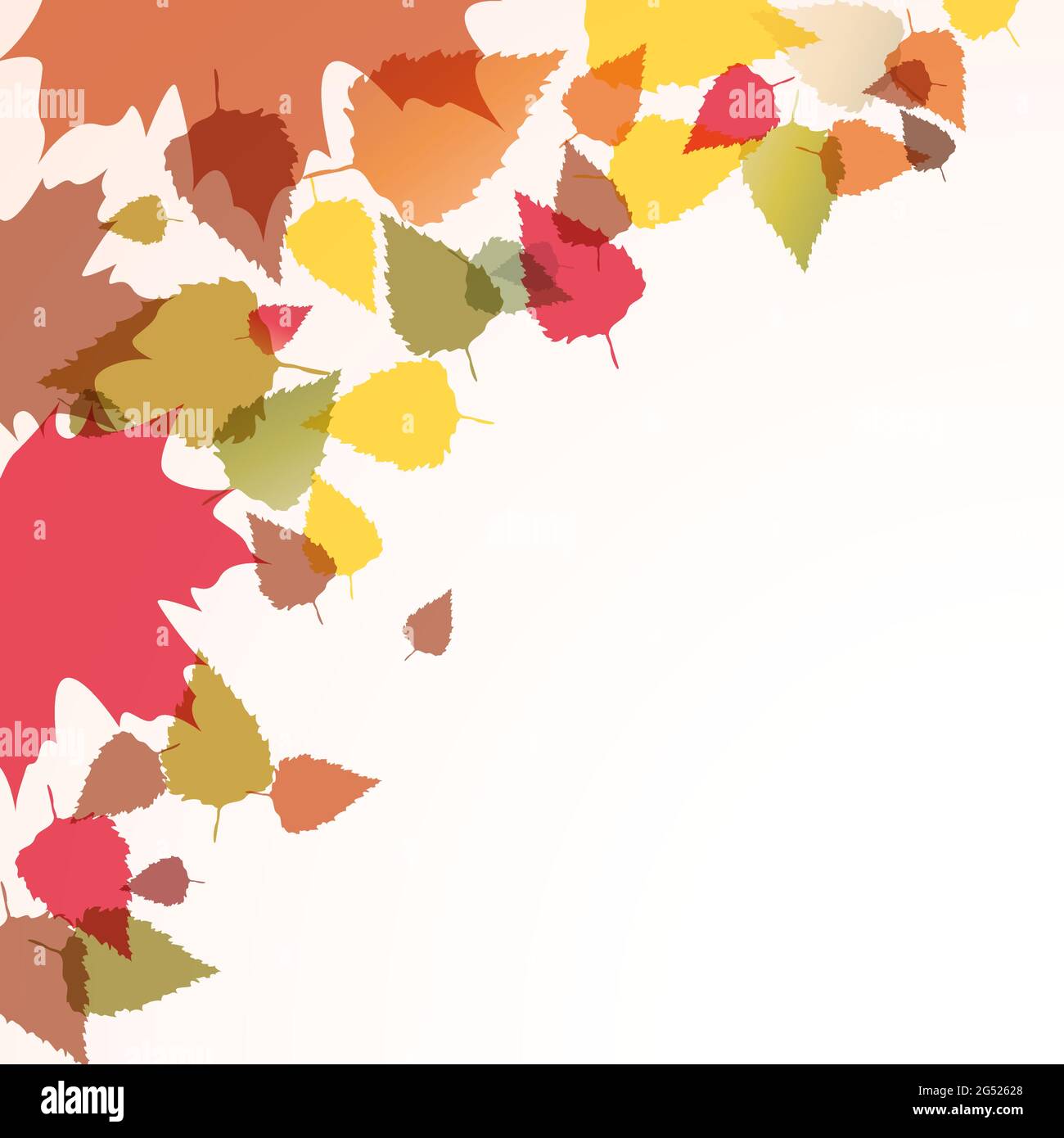 Autumn, the leaves fall from the tree. Foliage, vector background Stock ...