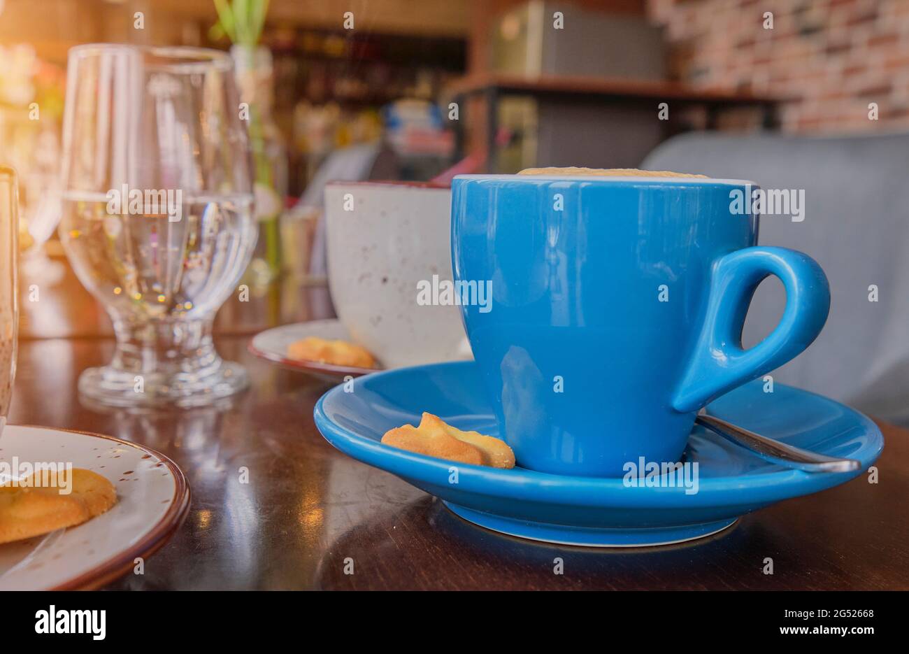 coffee break concept, Loft design. Coffee shop Stock Photo - Alamy