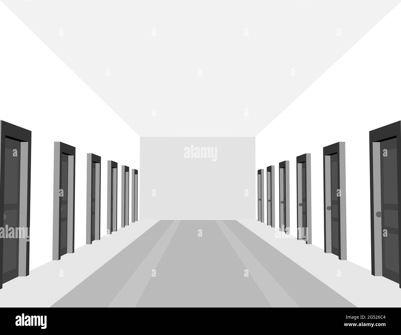Apartment building interior corridor Stock Vector Images - Alamy
