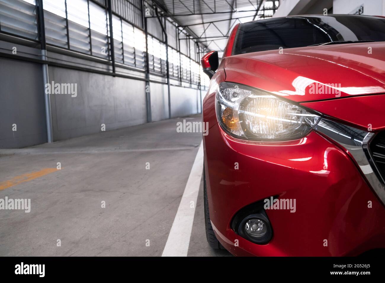 close up car on street automotive roadtrip on sunset background for ...