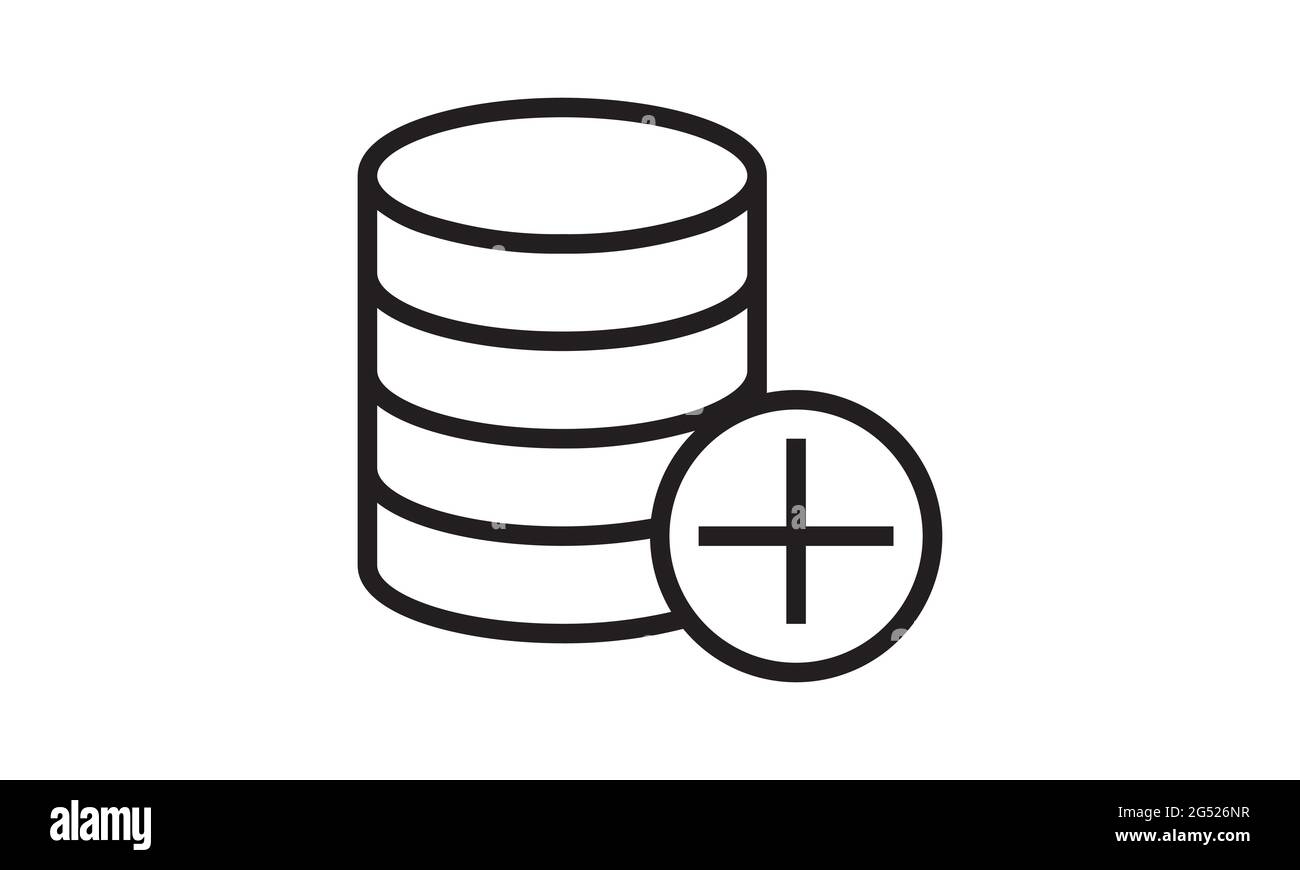Database icon Black and White Stock Photos & Images - Alamy