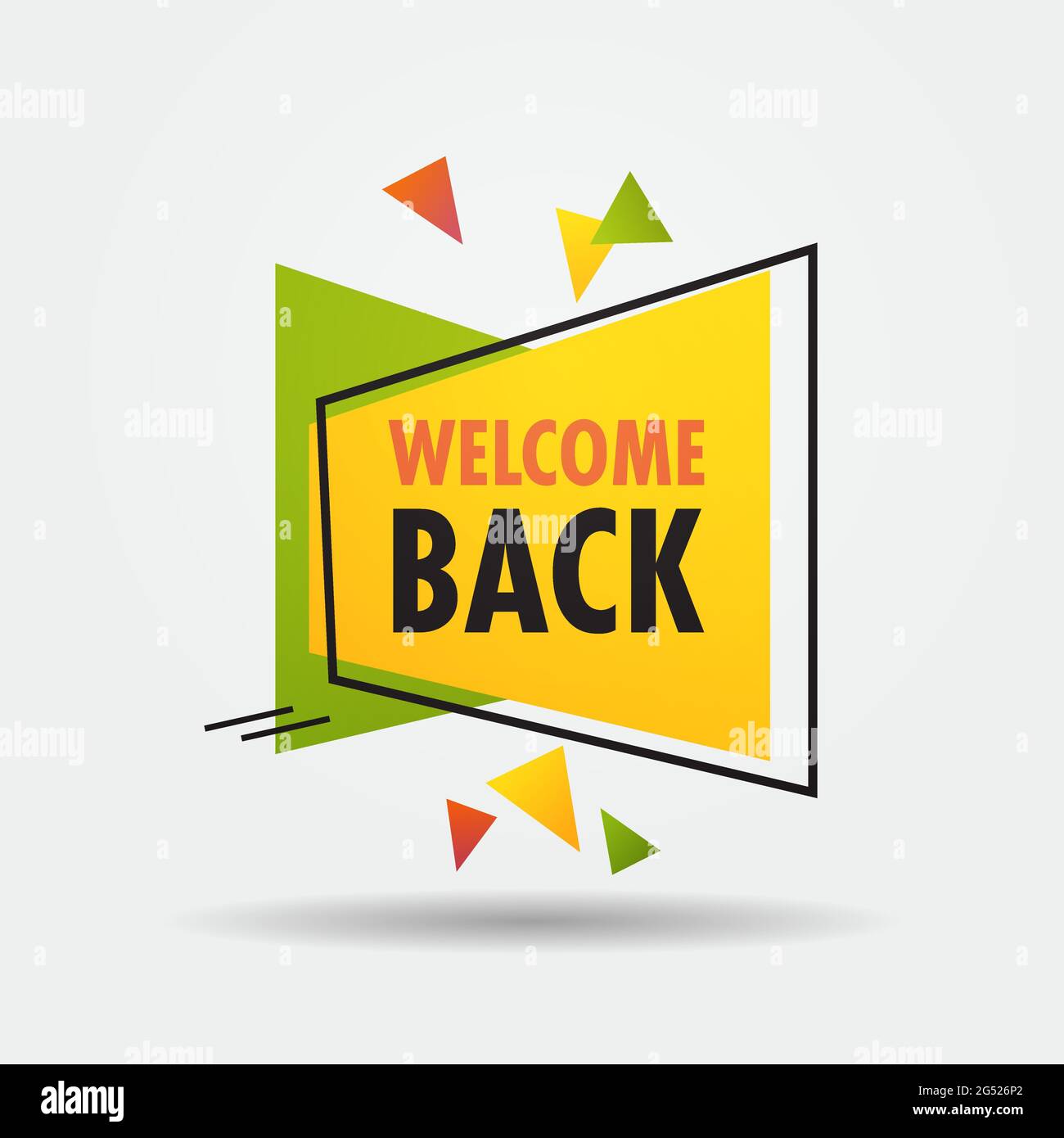 welcome back sticker we are open again after coronavirus quarantine ...