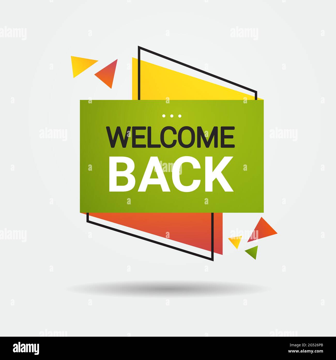 welcome back sticker we are open again after coronavirus quarantine ...