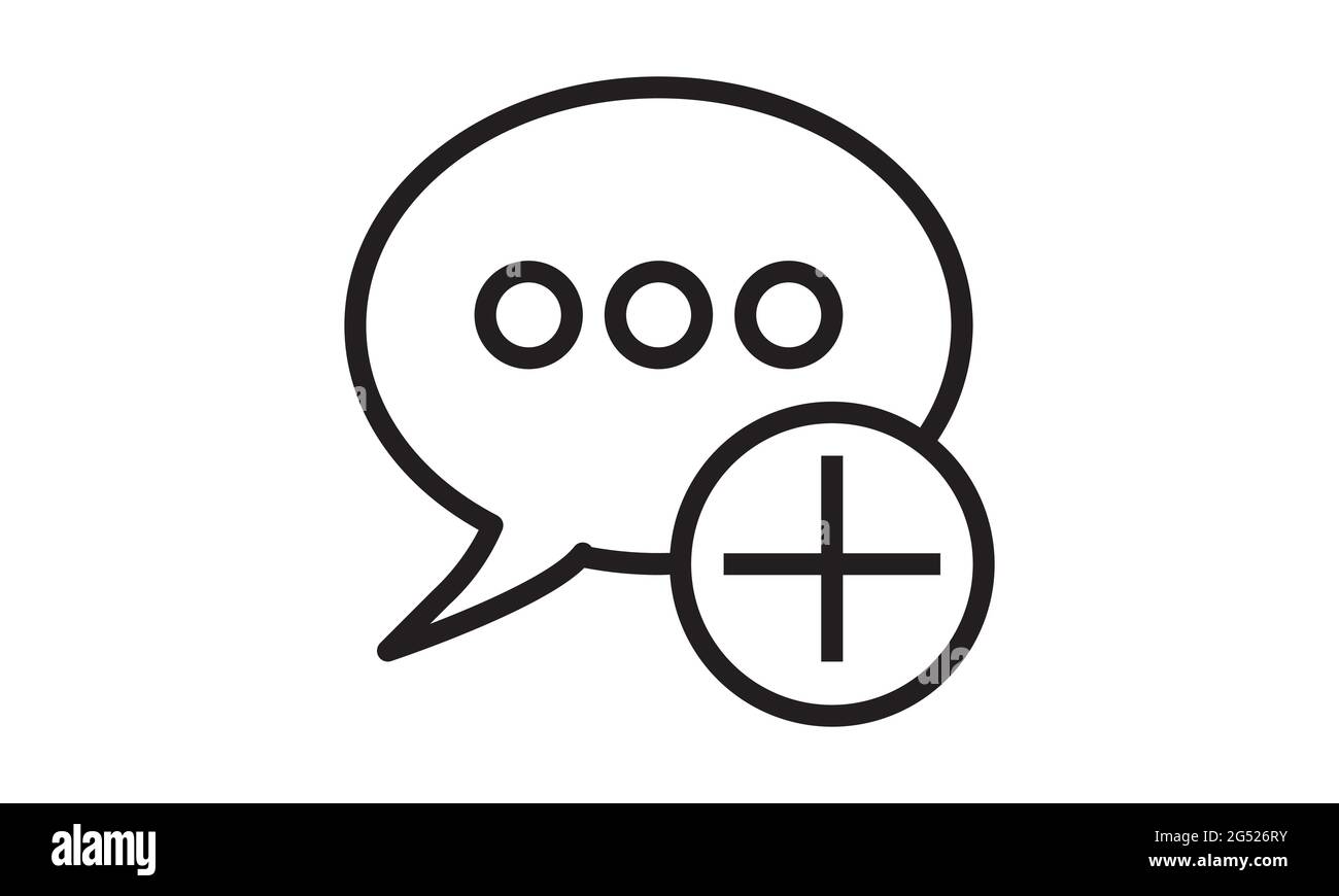 Conversation icon vector isolated on white background for your web and ...