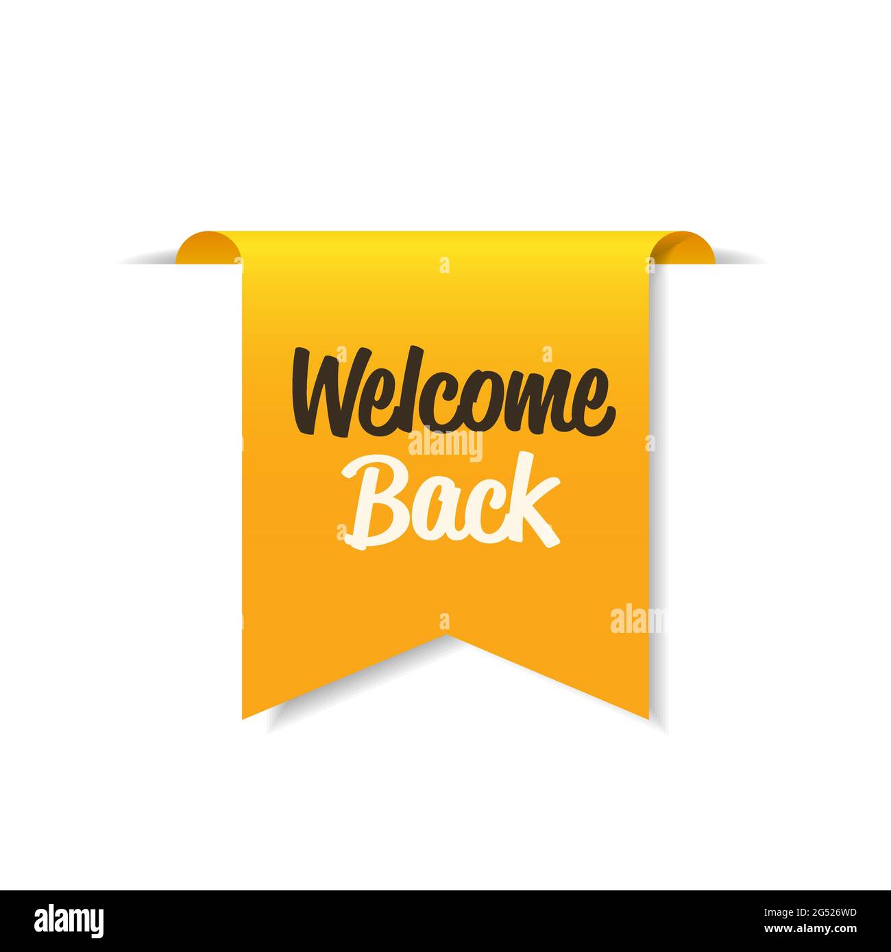 Welcome back message in market Stock Vector Images - Alamy