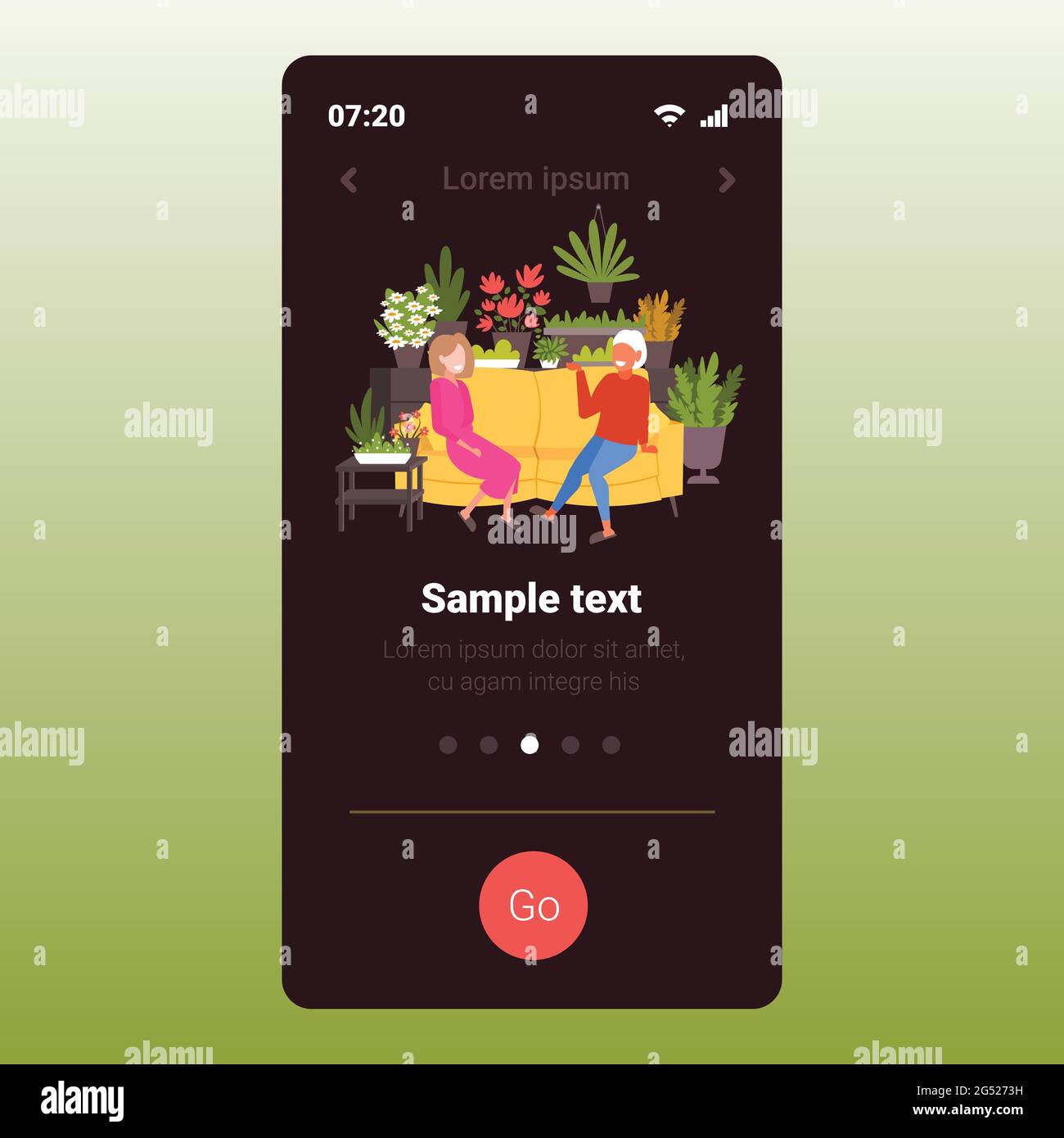 girls discussing during meeting women relaxing in modern living room ...