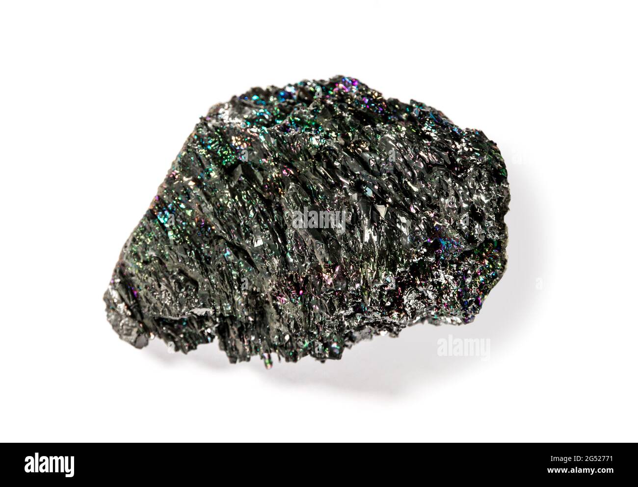 Carborundum rock isolated on a white background Stock Photo - Alamy
